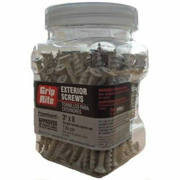 Grip-Rite #9 x 2-1/2 in. Deck Screws (25 lbs) - Walmart.com