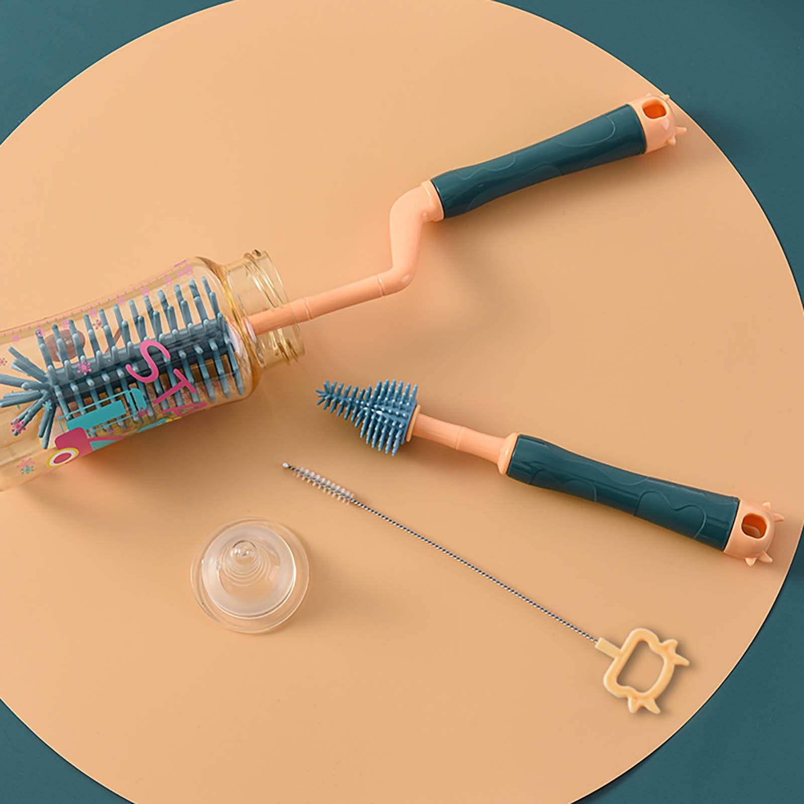 Click here for Agiferg Baby Bottle Brush Silicone Pacifier Brush... prices