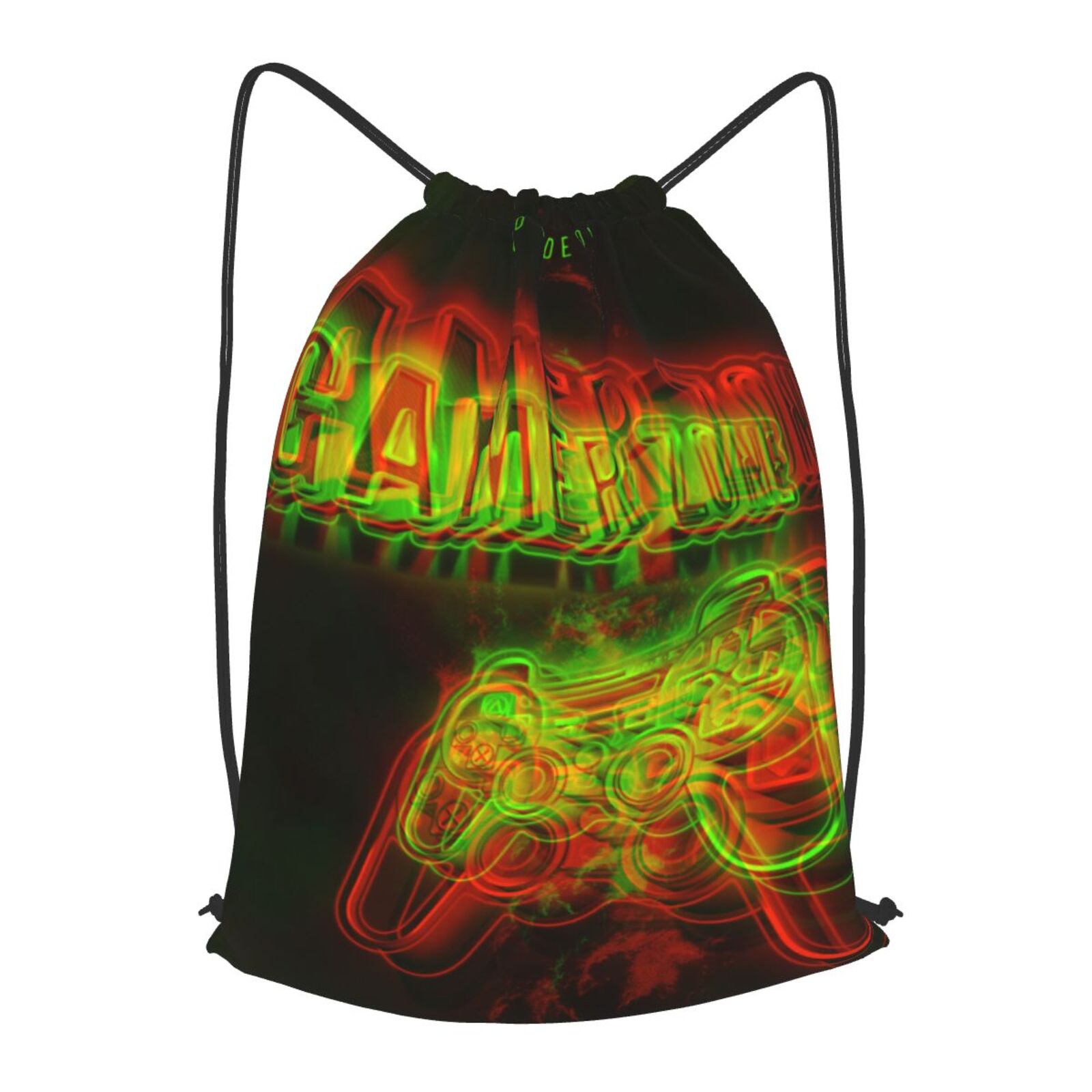 XMXT Waterproof Gym Bag, Game Zone 3D Effect Print Red Drawstring ...