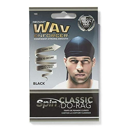 Wav Enforcer Black Do-Rag Wave & Curl Cap | Walmart Canada