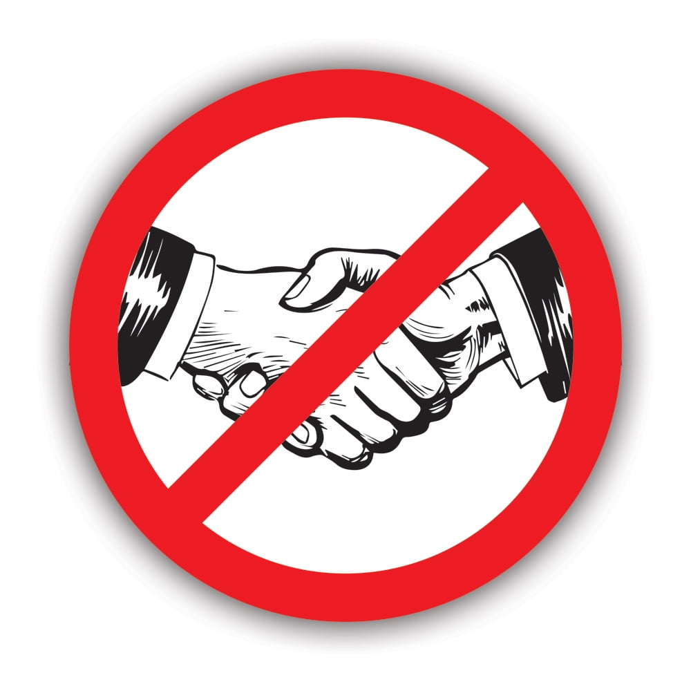 Social Distancing Avoid Close Contact Sticker Decal - Self Adhesive ...