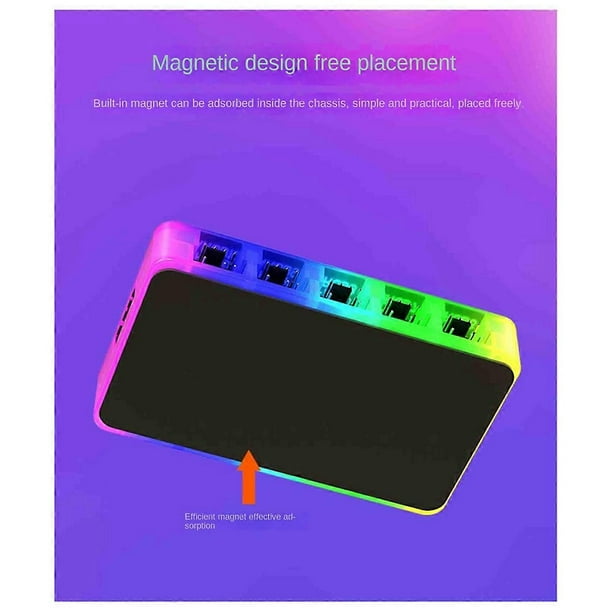 1 to 10 Chassis Hub - Magnetic Base with Remote Control for ARGB and ...