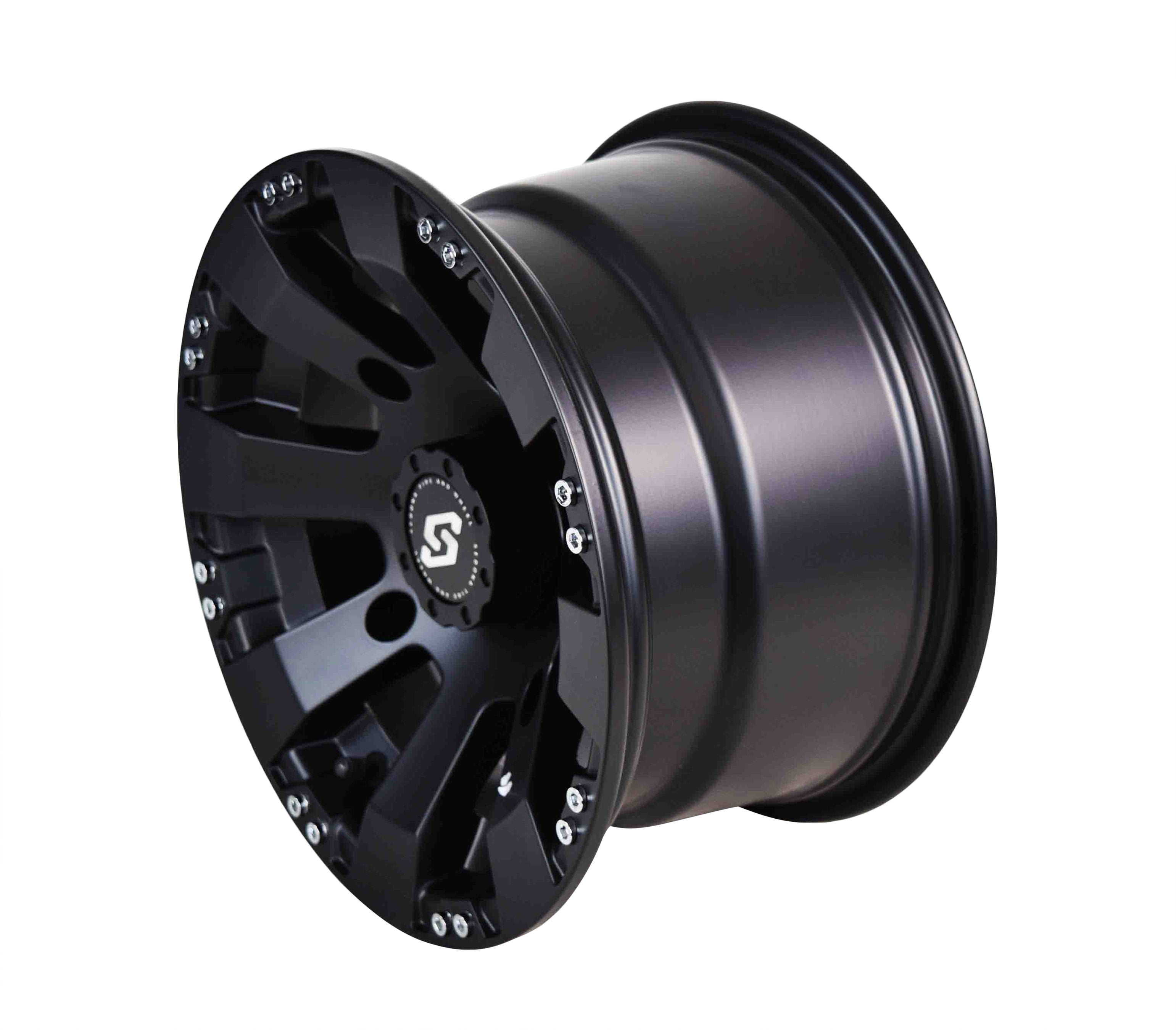 Sedona 570-1146 Spyder 12x7 4+3 Offset 4/137 Satin Black Aluminum Wheel ...