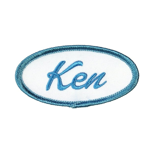 Ken Name Tag Patch Barbie Badge Costume Doll Sign Embroidered Iron On ...