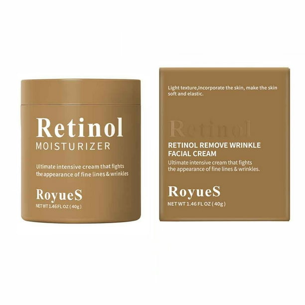 Crema facial hidratante con retinol, antiarrugas, líneas finas, manchas en rostro y cuello ...