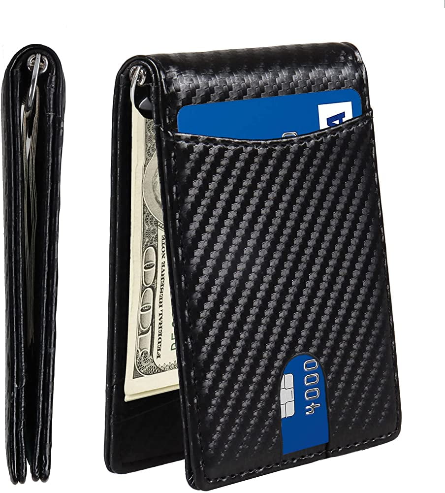Jayli Wallets,Mens Wallets Slim Wallet with Money Clip RFID Blocking ...