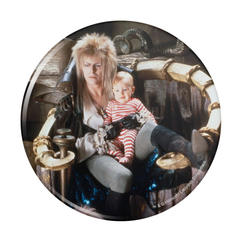 Labyrinth Goblin King On Throne With Baby David Bowie Jareth Toby ...