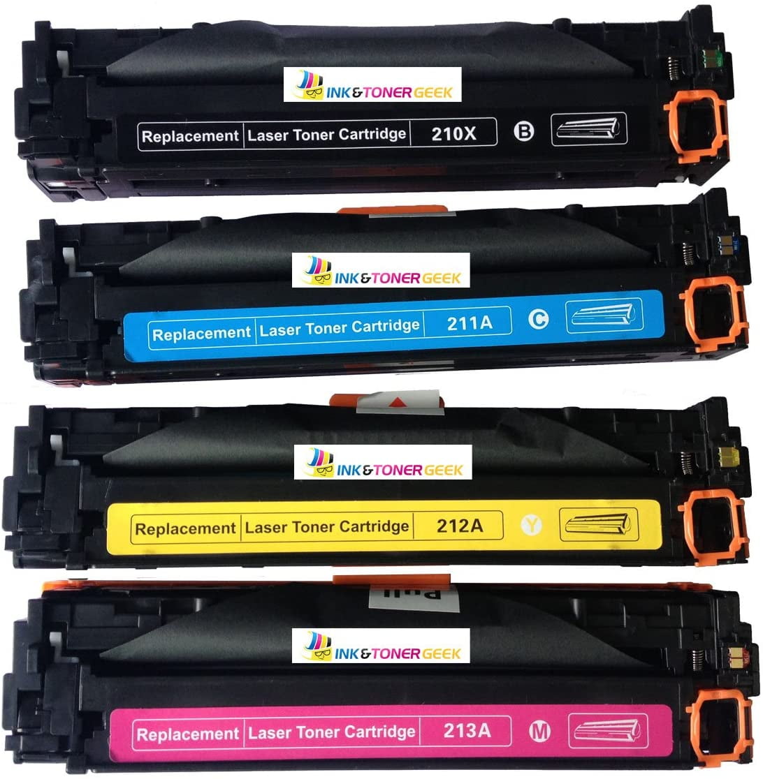 Ink & Toner Geek® 4 Pack Compatible Replacement Toner Cartridge Set for ...