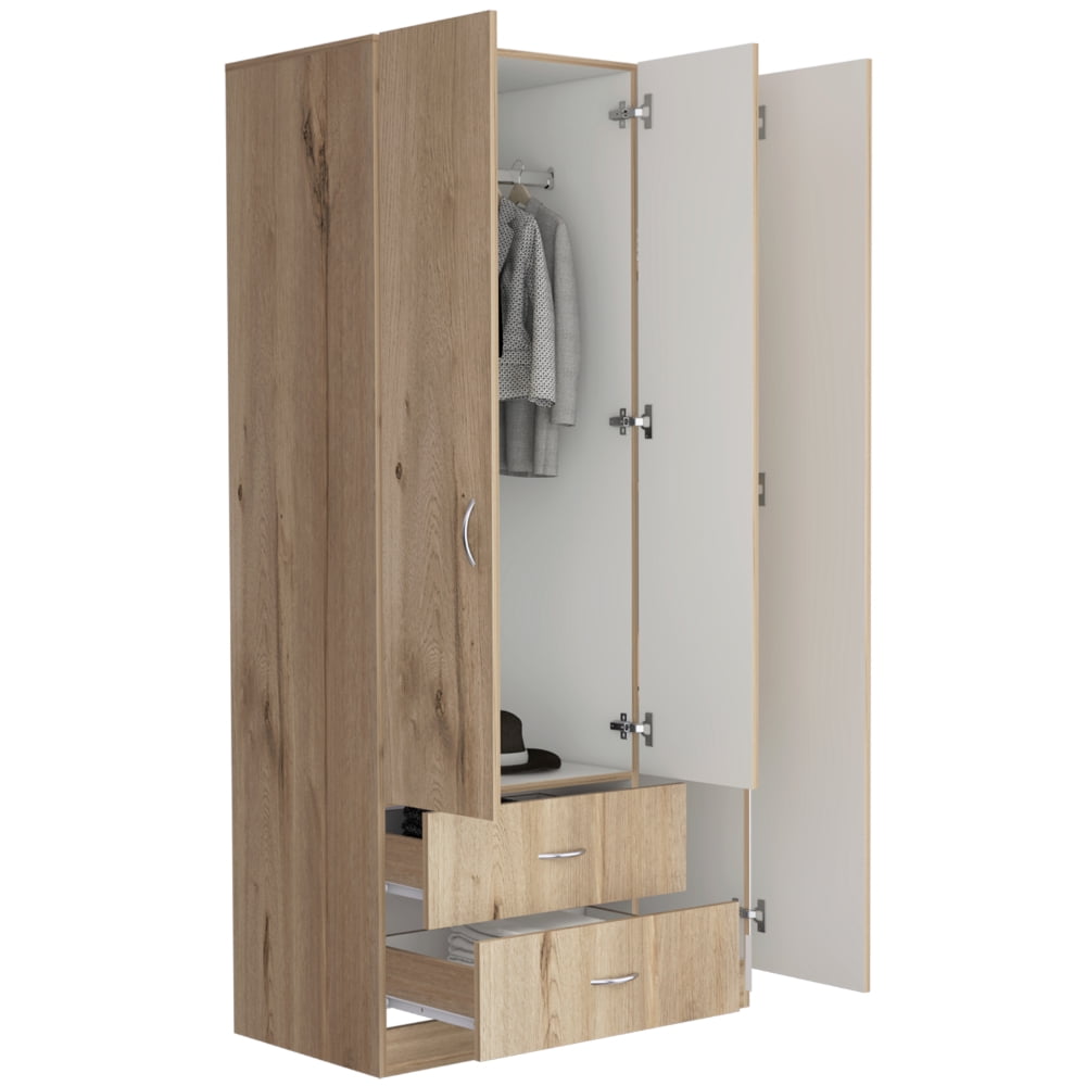 Closet Armable Excelsior Armario Recámara Color Café Claro | Bodega ...