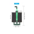 Dual Sponge Filter Large for 30-40 Gallon Aquariums, Adjustable Bio ...
