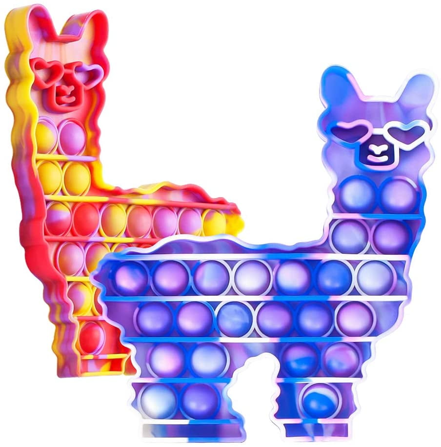 XUYIDAN Fidget-pop-toys-llama Silicone Bubble Sensory, Alpaca Stress ...