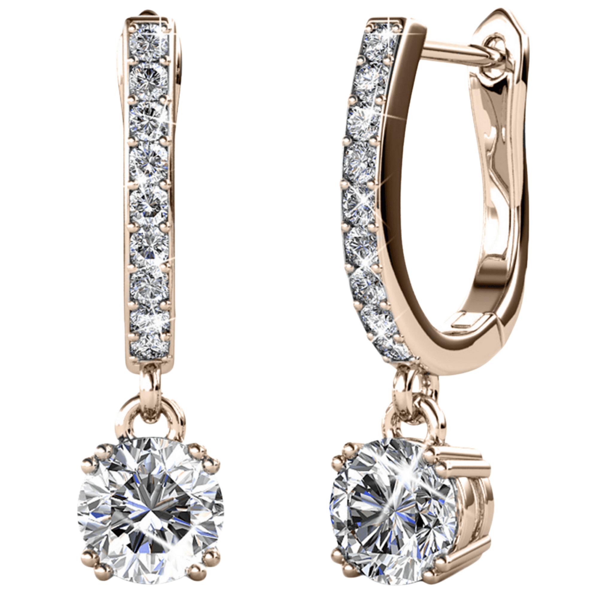 Click here for Cate & Chloe Mckenzie 18k Rose Gold Plated Dangle... prices