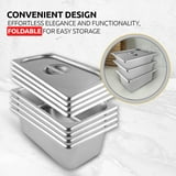 ALDKitchen Heavy-Duty Stainless Steel Steam Table Tanks with Lids ...