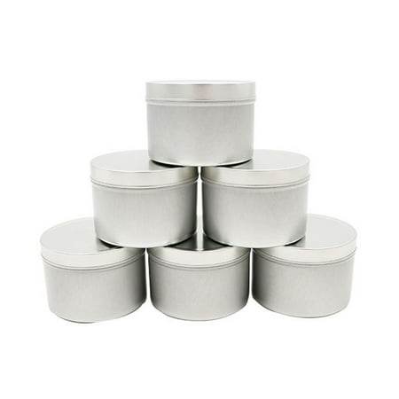 24pcs Tinplate Candy Boxes Small Round Silver Tea Jar Gift Storage Tank ...