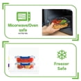Deep Blue 8 Pack 36oz Glass Food Storage Containers with Lids - Walmart.com