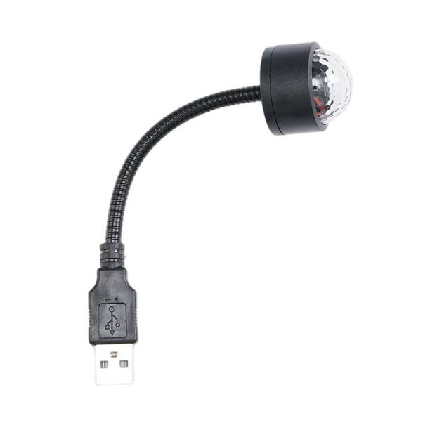 Mini luces LED QUS con sonido para fiestas, luces de discoteca USB ...