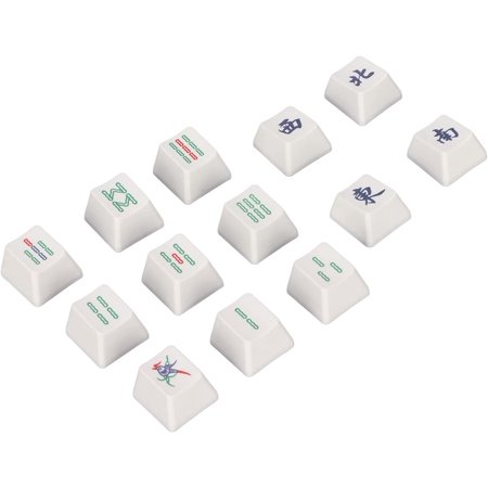 13pcs Chinese Mahjong Keycaps, 5 Sided Dye Sublimation PBT Keycaps ...