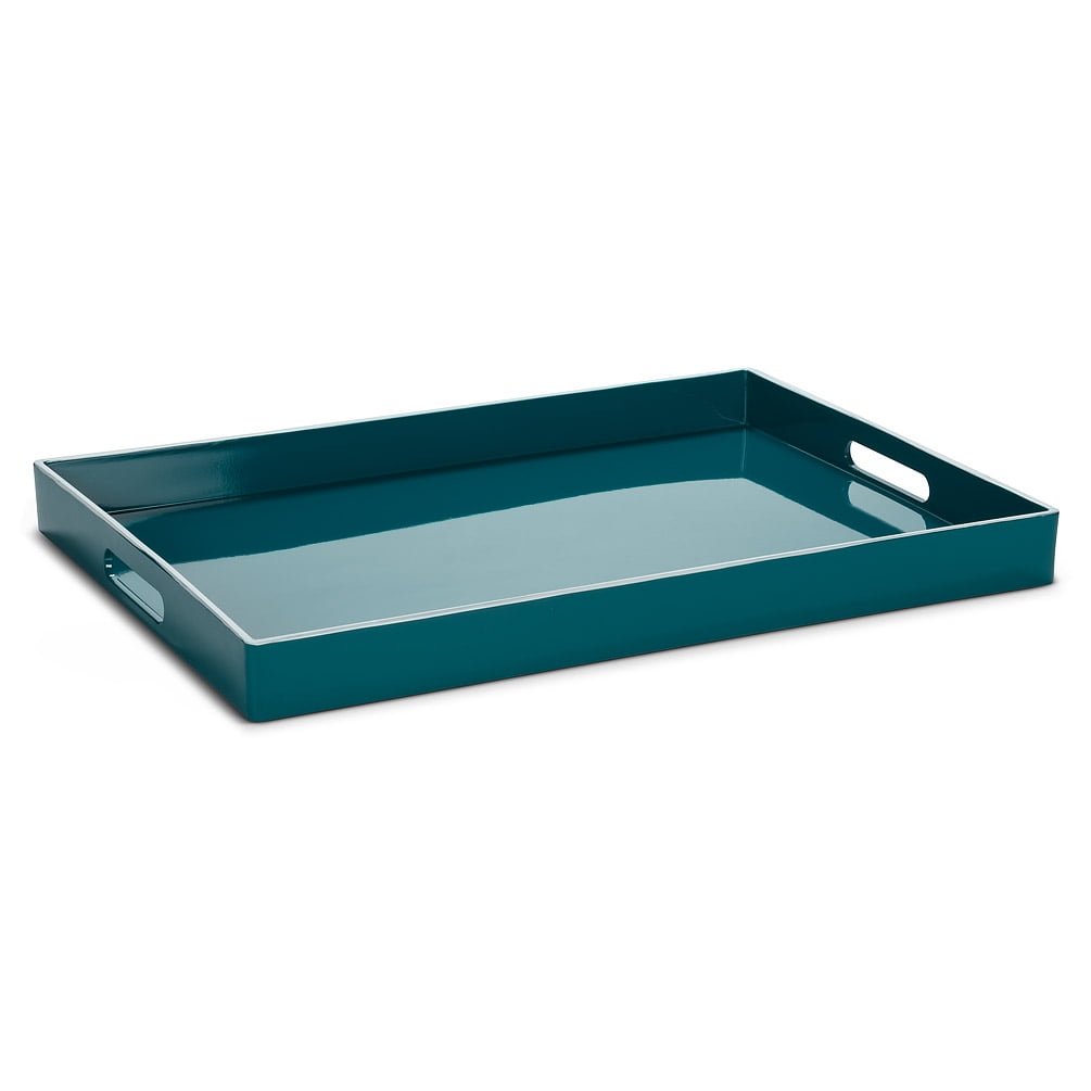 Set of 2 Glossy Rectangle Tray - Walmart.com