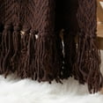 Free Shipping! Battilo Dark Brown Throw Blanket for Couch, Herringbone ...