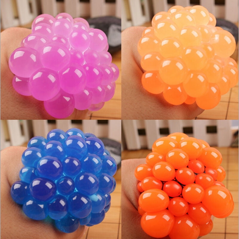 Buy Boling Cute Stress Relief Toys Squeeze Grape Ball Hand Wrist ...