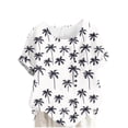Aimik Plus Size Blouse for Women Fashion Print Short Sleeve Round Neck ...