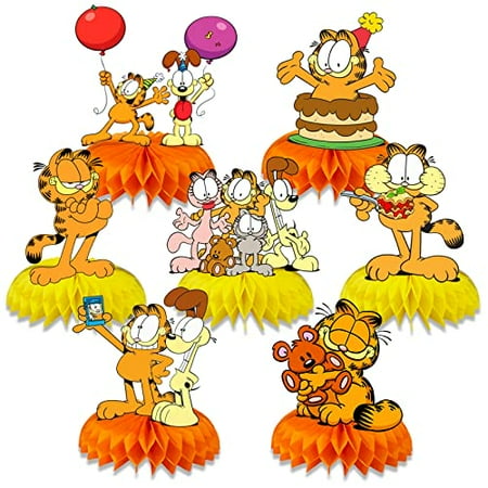 garfield Birthday Party Supplies, 7Pcs garfield Theme Party ...