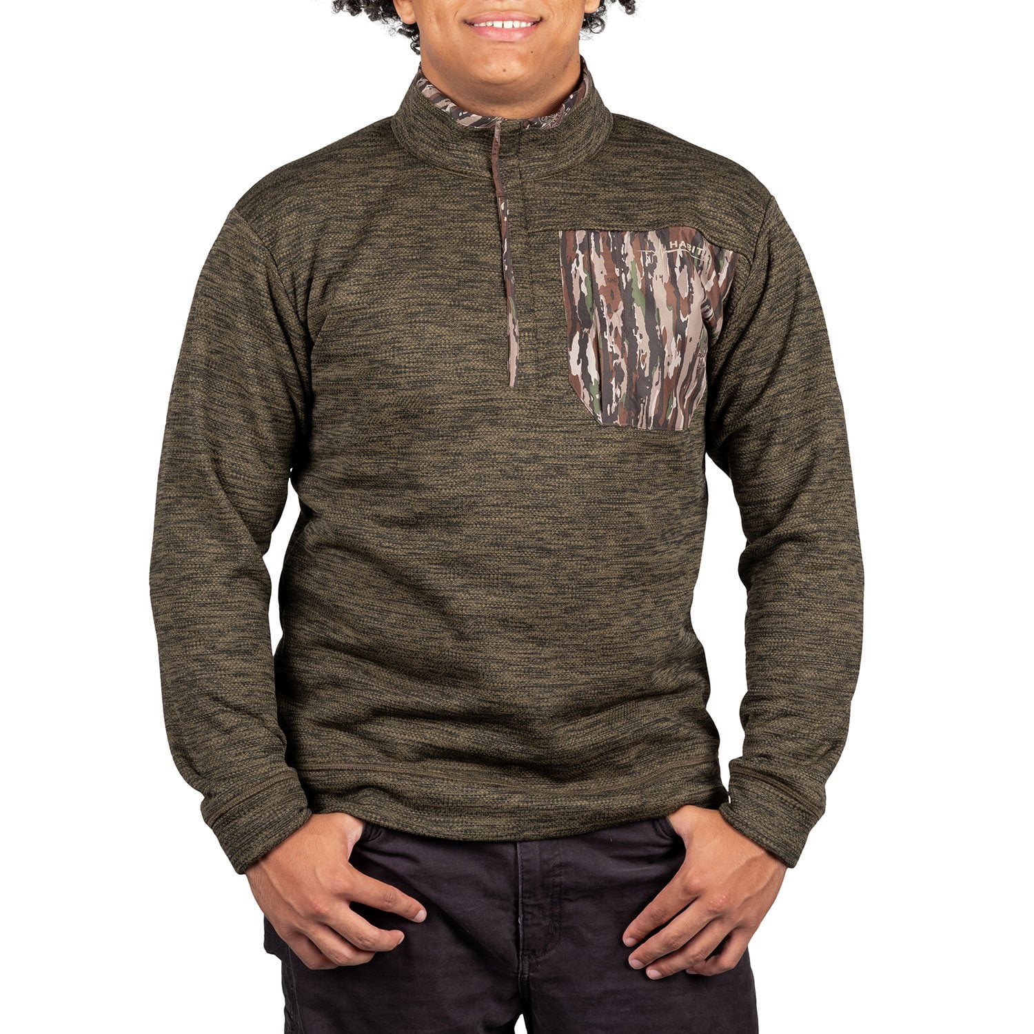 Habit Men’s Snap Front Fleece Pullover with Scent-Factor - Samsclub.com