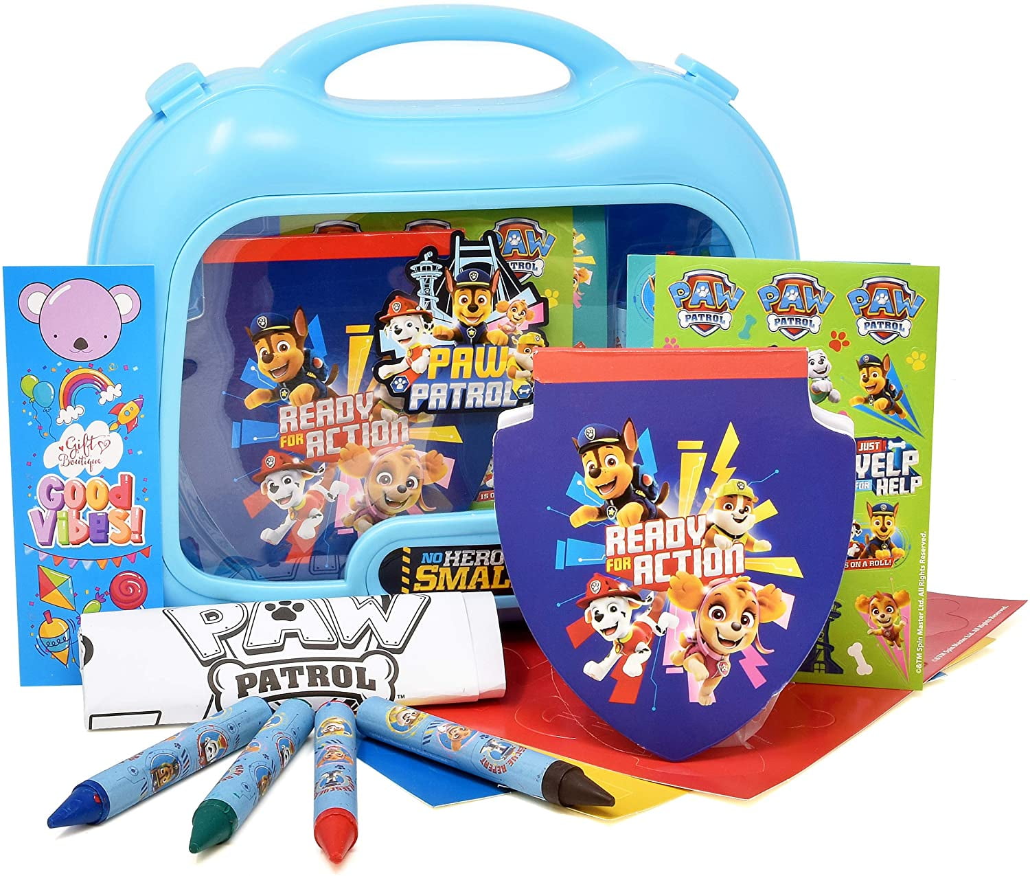 Paw Patrol Coloring and Activity Carry Case 61 Pcs - Walmart.com