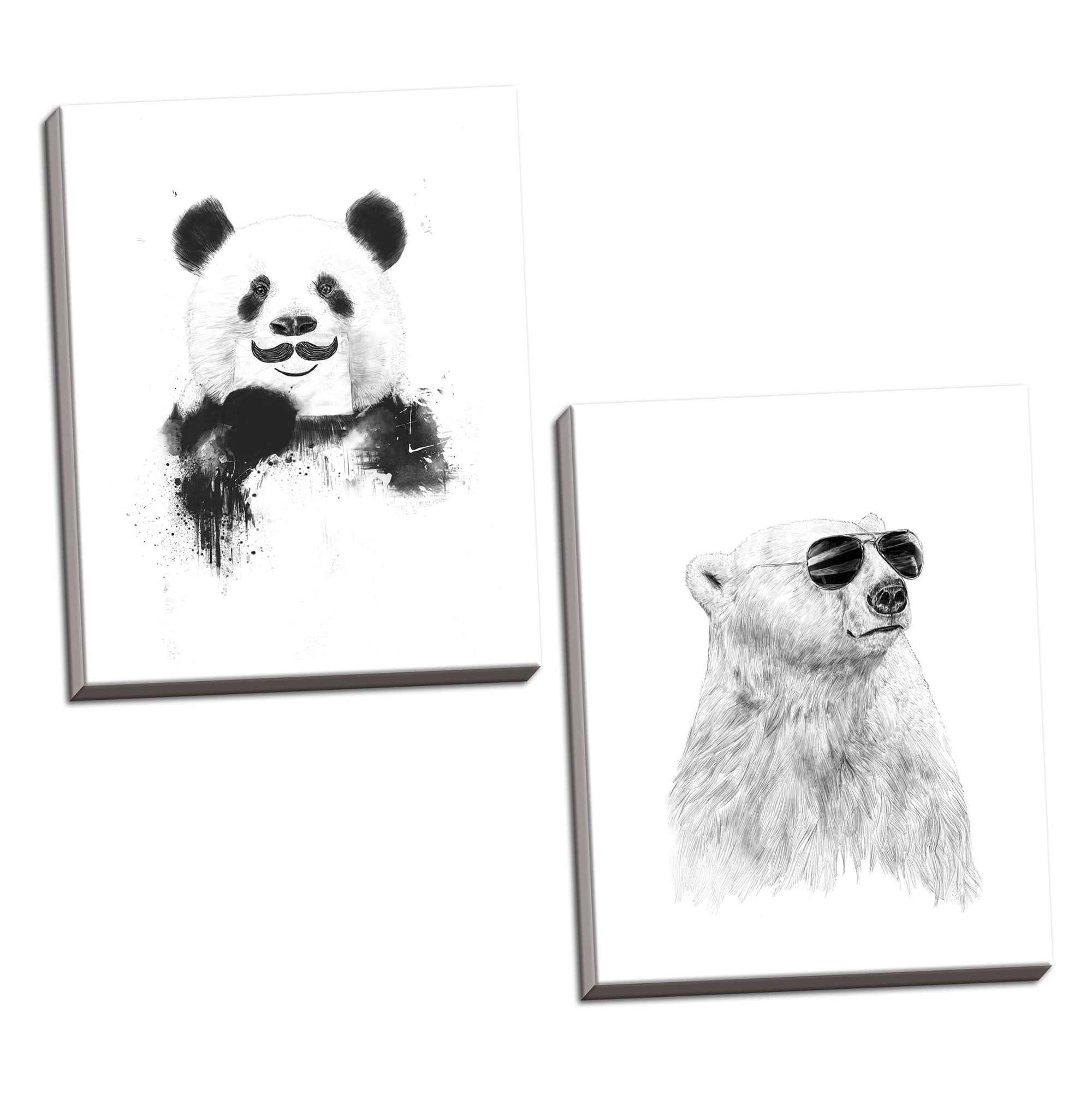 Gango Home Decor Vertical Don't Let The Sun Go Down & Funny Panda by ...