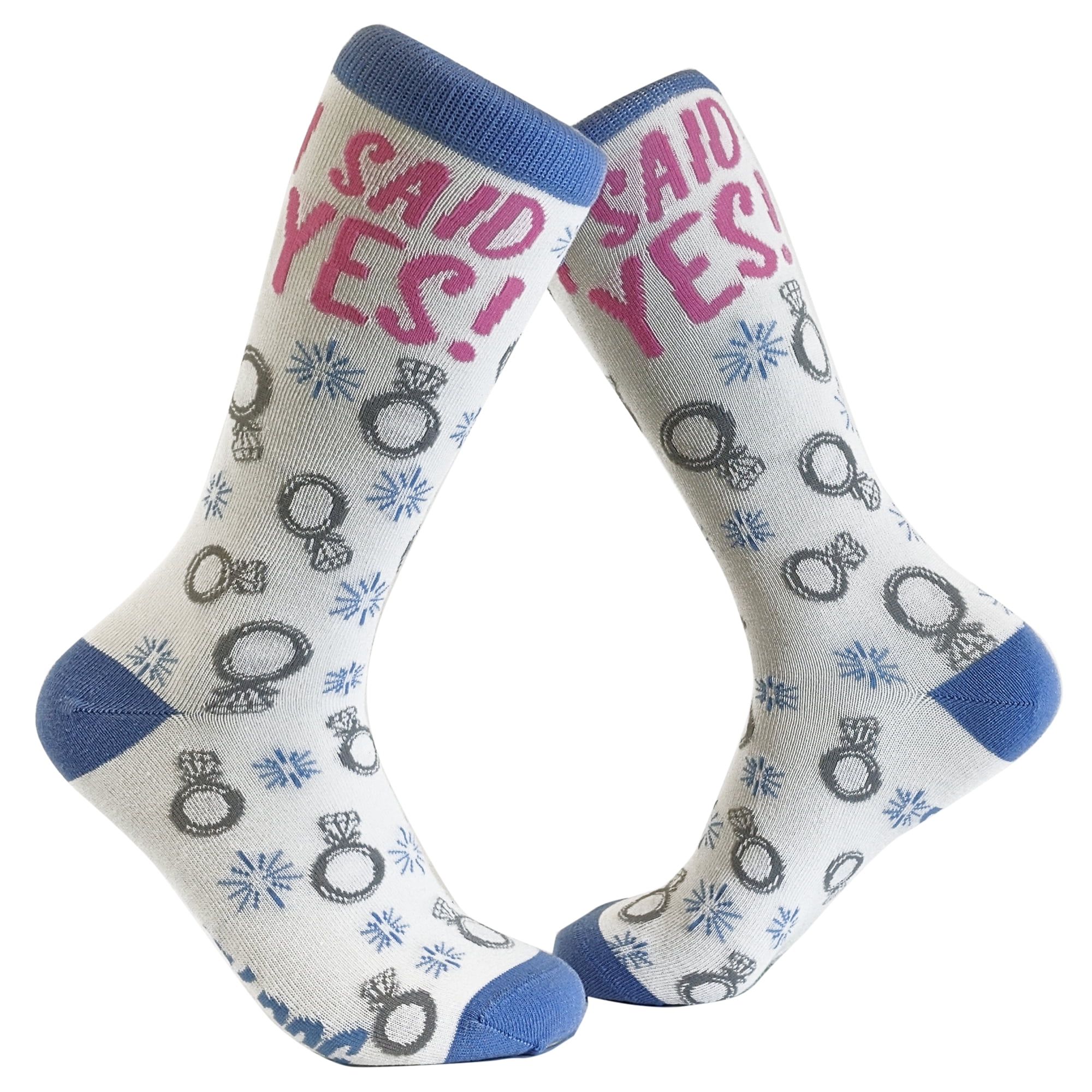 Womens I Said Yes Socks Cute Bride Wedding Party Engagement Footwear ...