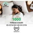 100% Egyptian Long Staple Cotton Bedsheet Set, 1000 Thread Count, 6-PC ...