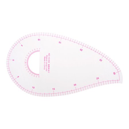 Uxcell Styling Sewing French Curve Ruler, 25.5x14cm Clear Sewing ...