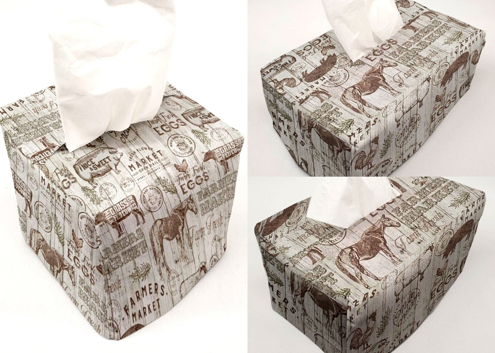 Farmers Market Tissue Box Cover by Penny's Needful Things (Tall ...