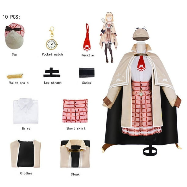 Disfraz de Anime para mujer, traje de Cosplay de VTuber, Watson, Amelia ...