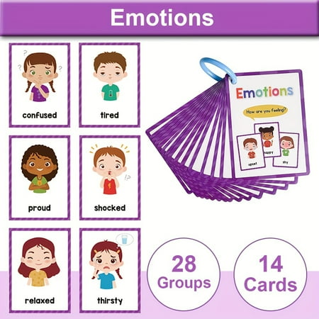 My Emotion English Words Educational Flash Cards Feelings Expressing ...