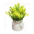 6.68in Mini Artificial Bonsai Potted Plant Lifelike Faux Greenery for ...