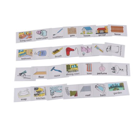 Flash Cards Know Clothes Articles Of Daily Use Verious Rooms Etc ...