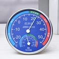 Classic Round Analog Hygrometer - Indoor Humidity Monitor with Large 5 ...