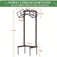 Bronze Metal Garden Hose Holder Stand For 160 Ft Hose Outdoor Yard Lawn ...