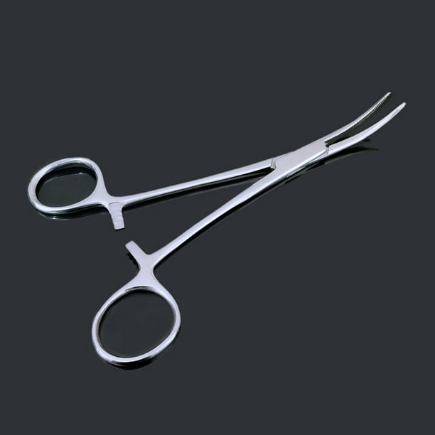 Pinzas hemostáticas de bloqueo de 5,5 pulgadas, acero inoxidable curvo ...