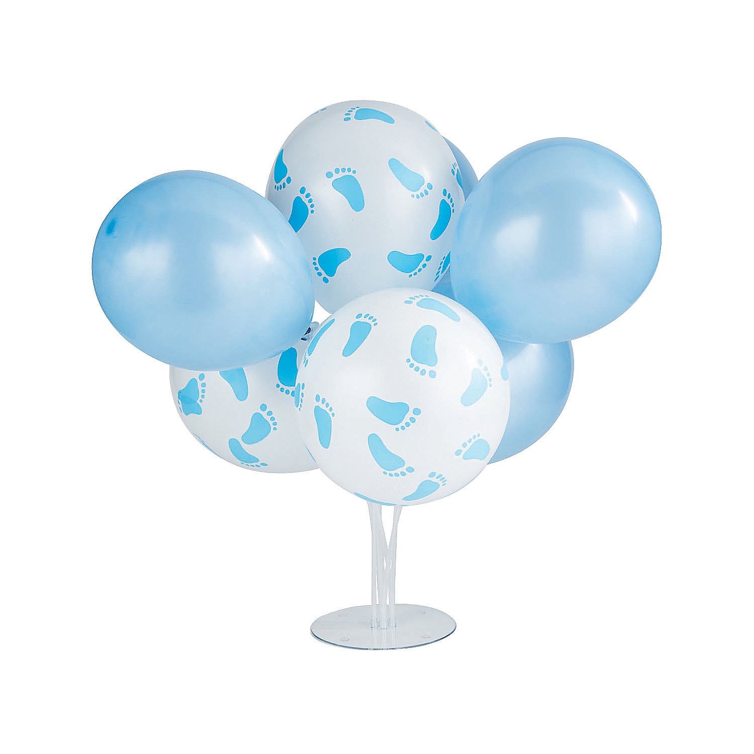 Blue Baby Shower Latex Balloon Bouquet Centerpieces, Party Decor, Baby ...