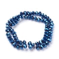 10 Strand Electroplate Glass Bead Strands Faceted Rondelle Mixed Color ...