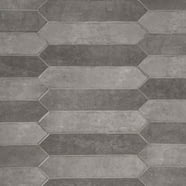 Gridscale Graphite 12 in. x 24 in. Glazed Ceramic Floor and Wall Tile ...