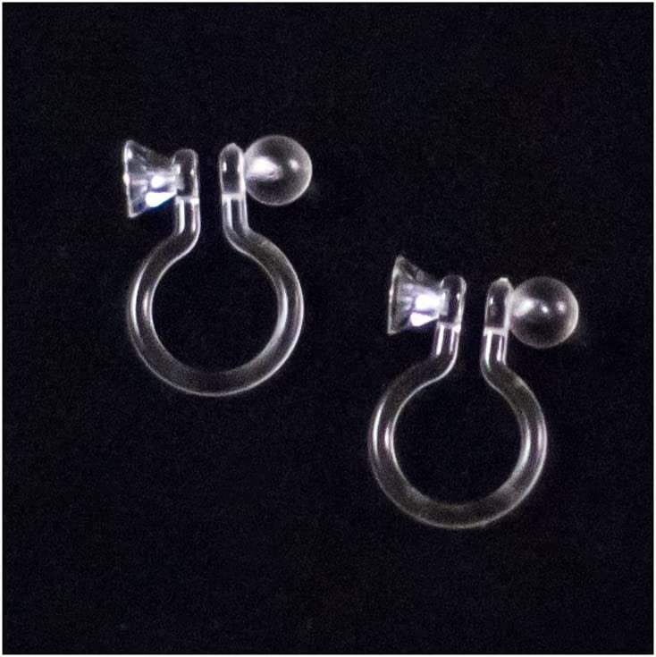Pack of 3 Pair Invisible Clip On Earring Findings, Perfect for ...