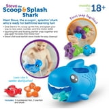 Learning Resources Steve the Scoop & Splash Shark - 7 pieces, Bath Toys ...