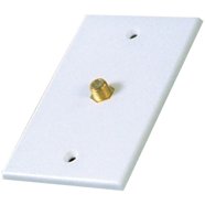 Continental White Cast Single Coaxial Wallplate - Walmart.com