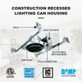 12 Pack 4 inch Recessed Lighting Housing Can Light New Construction ...