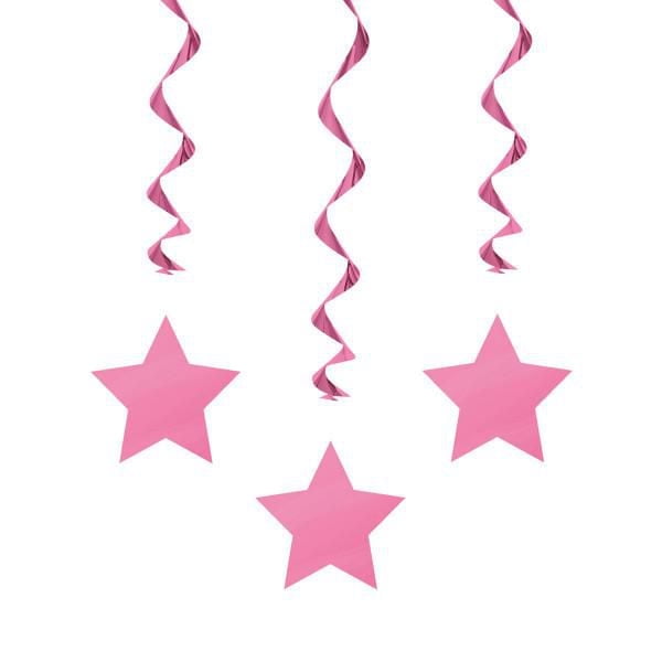 Click here for Unique Pretzels Hot Pink Hanging Swirl Decorations... prices