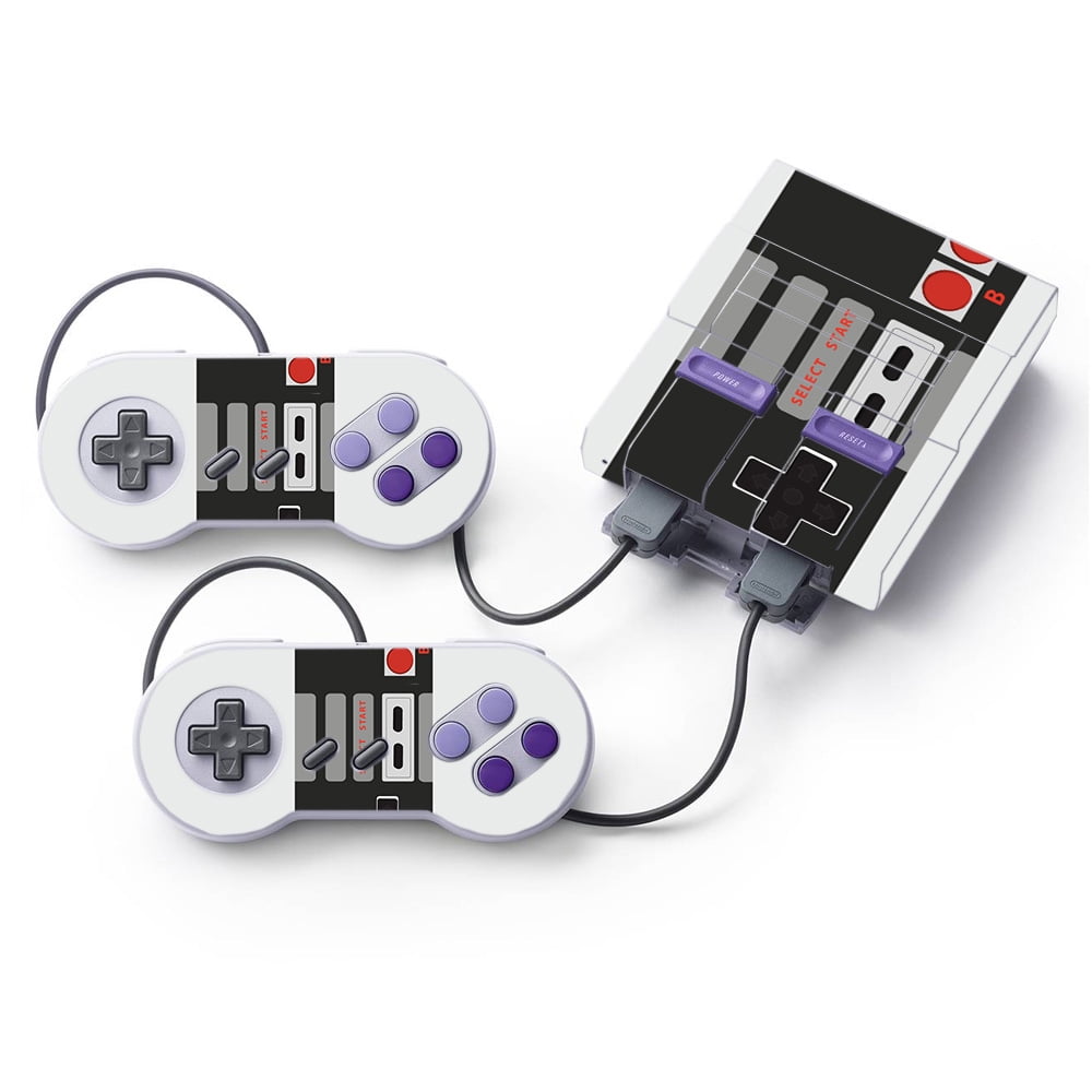 Skin Decal Wrap Compatible With Nintendo Super NES Classic Sticker ...