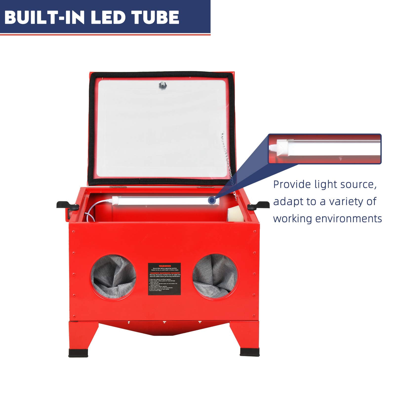 Sandblasting Cabinet Air - Bench Top Sandblaster With LED Lamp And ...